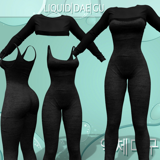 Second Life Marketplace Larax Outfit Black